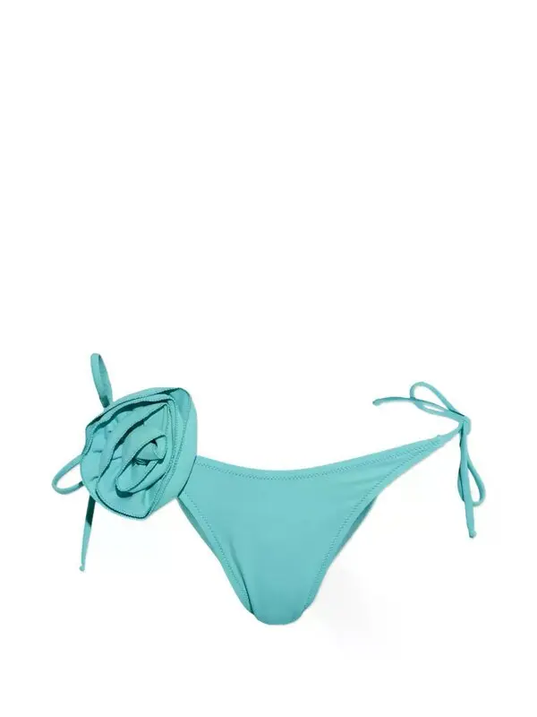 Moschino Floral Detail Bikini Bottoms - Blue