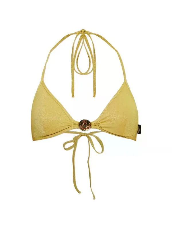 Moschino Smiley Logo-patch Bikini - Yellow