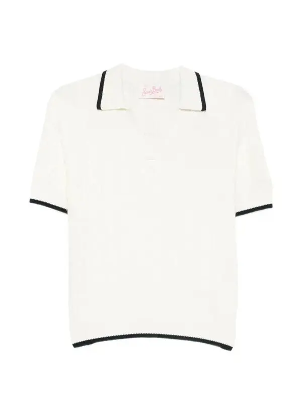MC2 SAINT BARTH Amaris Braid Cable-knit T-shirt - Neutrals