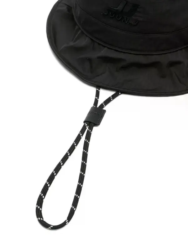 JUUN.J Ripstop Drawstring Bucket Hat
