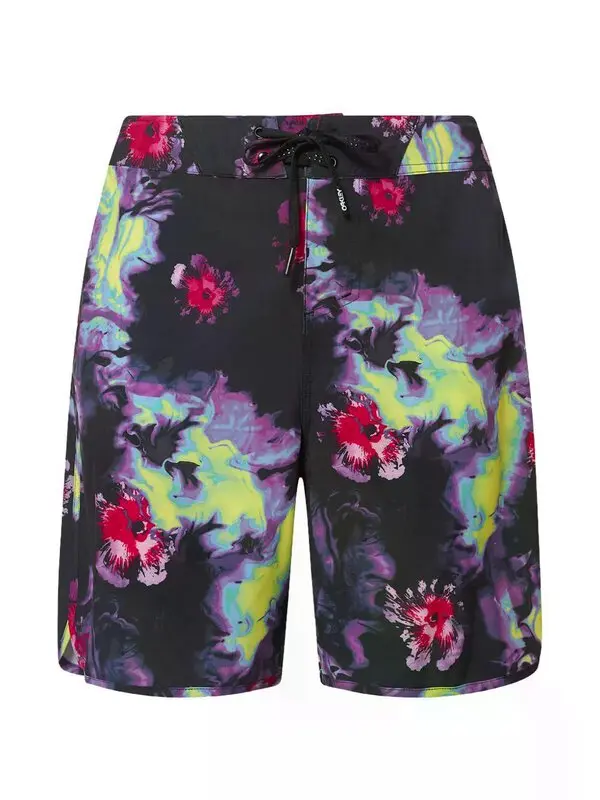 Oakley Floral Print Swim Shorts - Black