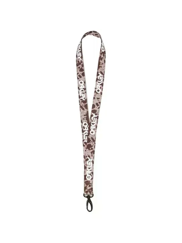 Oakley Logo Print Lanyard - Brown