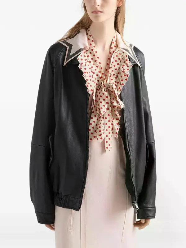 Prada Nappa Leather Blouson Jacket