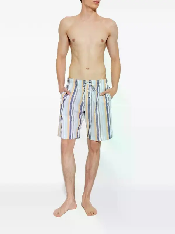 Hanro Striped Drawstring Shorts