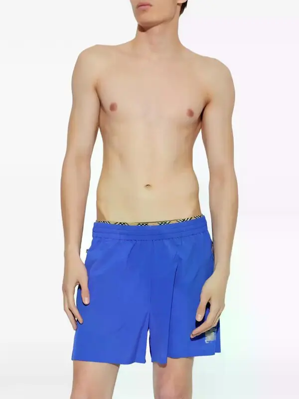 Burberry Equestrian Knight Design Swim Shorts