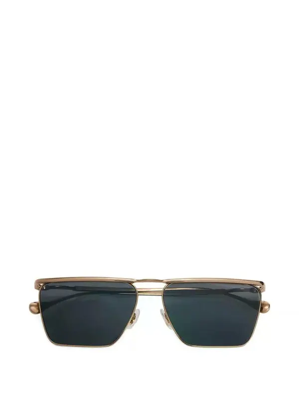 JIL SANDER Rectangle Frame Sunglasses - Gold