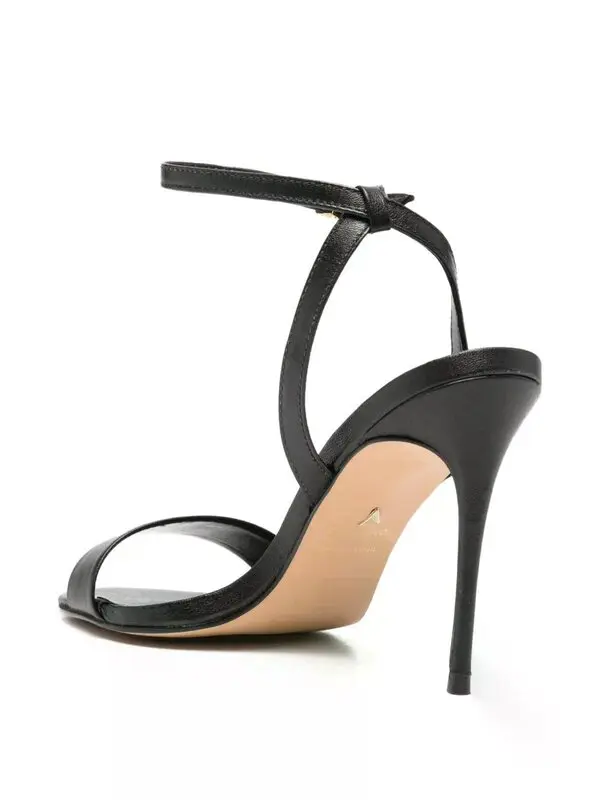 ANDREA CARRANO Buckle-fastening Stiletto Sandals - Black