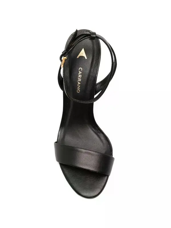 ANDREA CARRANO Buckle-fastening Stiletto Sandals - Black
