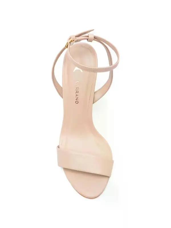 ANDREA CARRANO Leather Stiletto Sandals - Pink