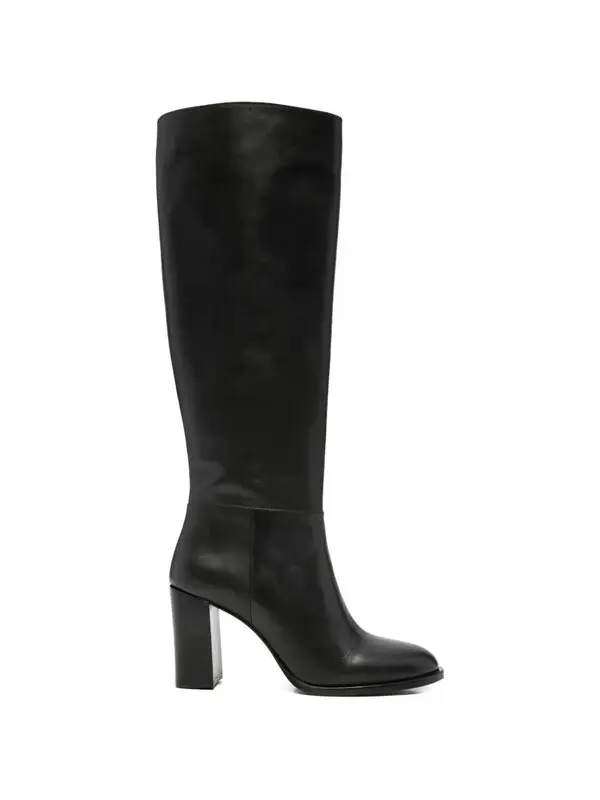 ADRIANNA FERETTI Knee-high Zip-up Block Heel Boots