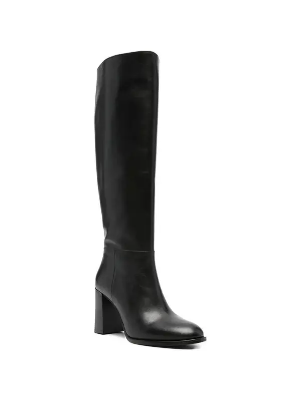 ADRIANNA FERETTI Knee-high Zip-up Block Heel Boots