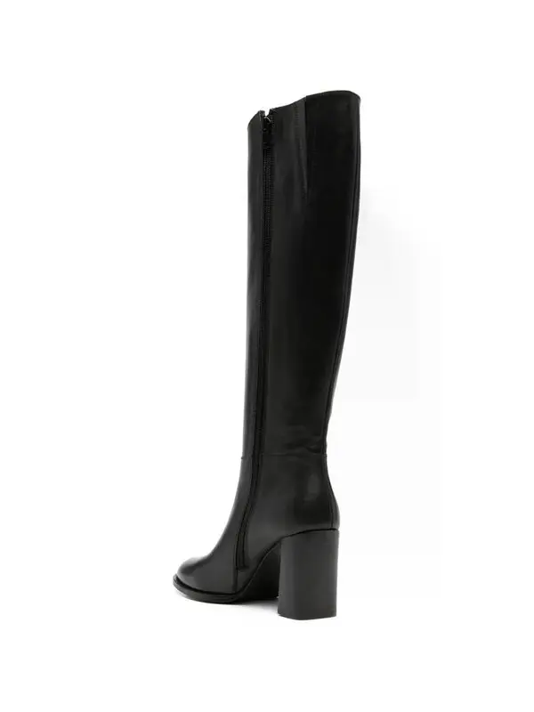 ADRIANNA FERETTI Knee-high Zip-up Block Heel Boots