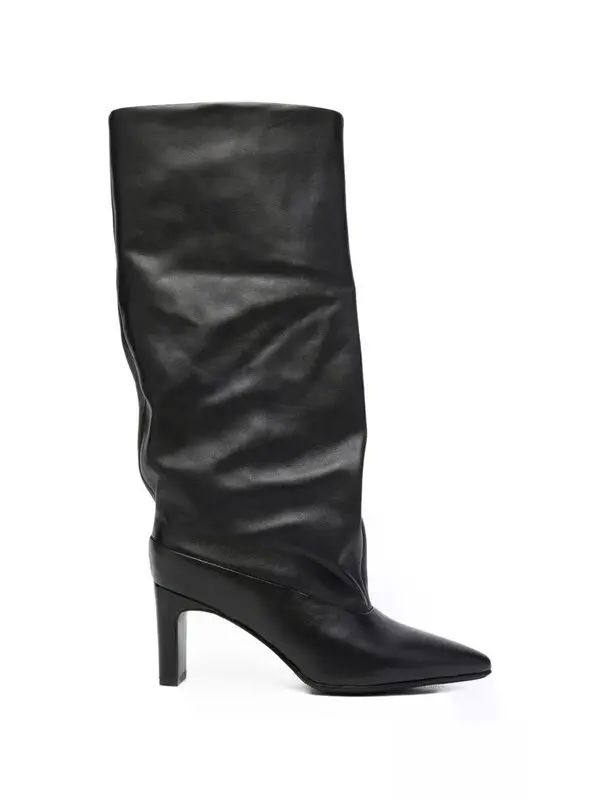 ADRIANNA FERETTI Pointed Toe Block Heel Boots