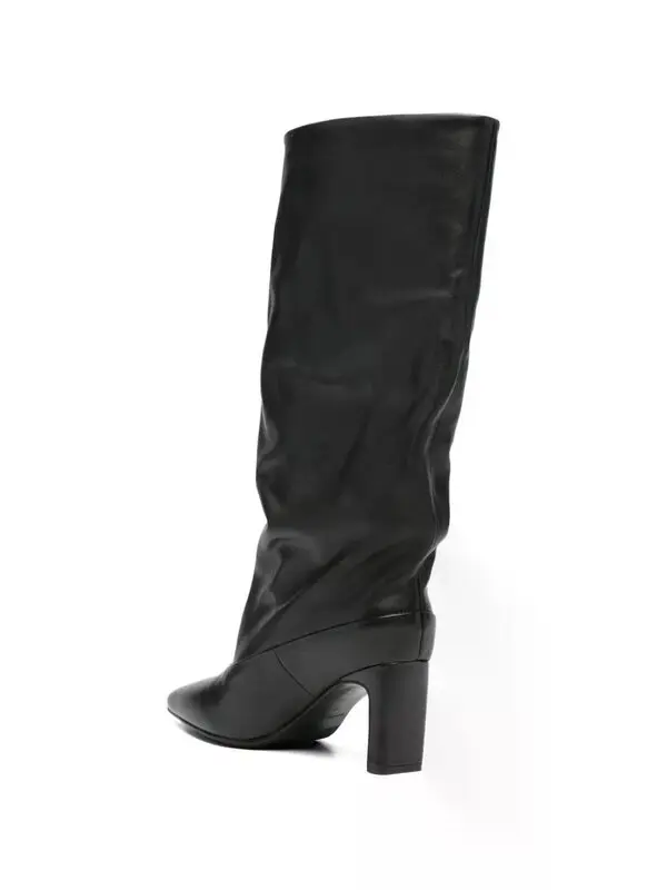 ADRIANNA FERETTI Pointed Toe Block Heel Boots