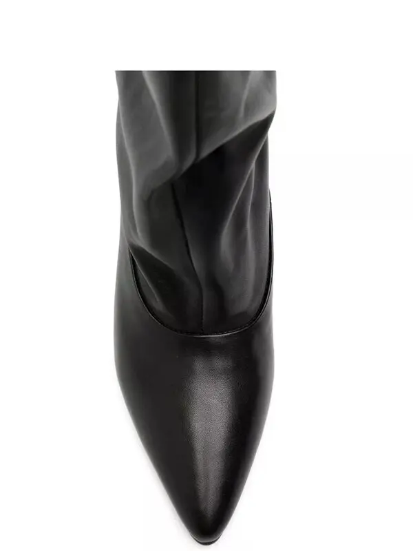 ADRIANNA FERETTI Pointed Toe Block Heel Boots