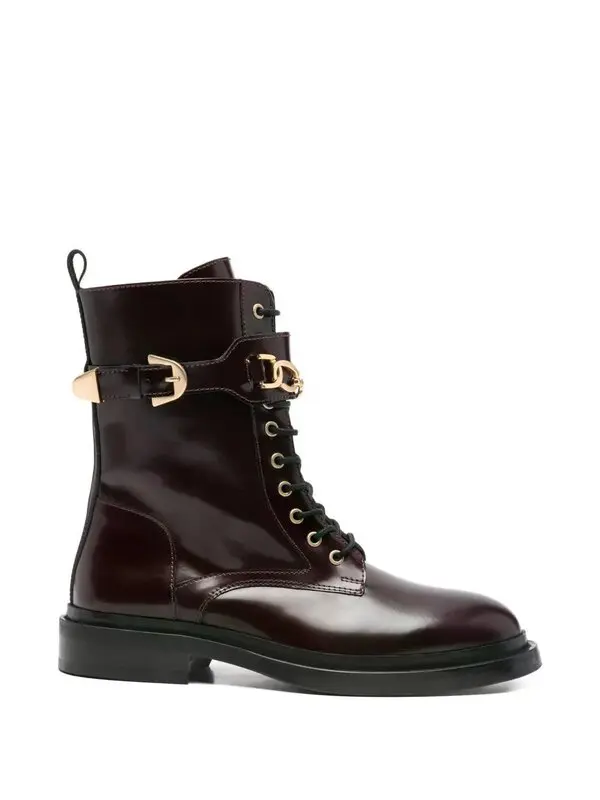 ADRIANNA FERETTI Chain-link Buckle-strap Boots