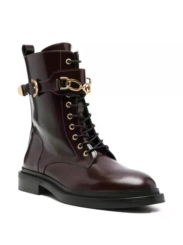 ADRIANNA FERETTI Chain-link Buckle-strap Boots