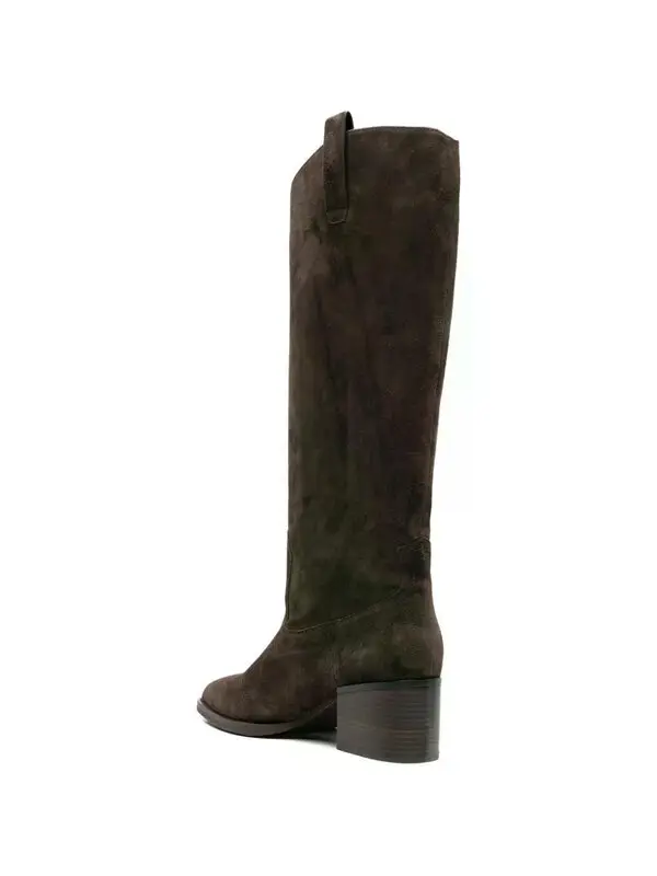 ADRIANNA FERETTI Suede Pointed-toe Boots