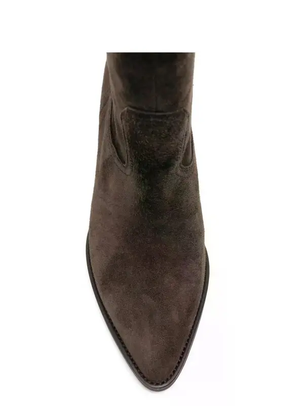 ADRIANNA FERETTI Suede Pointed-toe Boots
