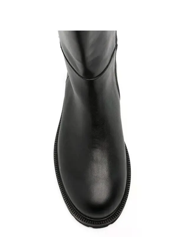 ADRIANNA FERETTI Knee-high Leather Boots With Buckle Detail