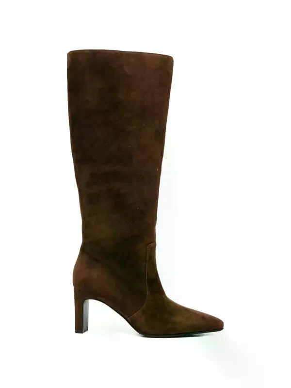 ADRIANNA FERETTI Pointed-toe Suede Knee-high Boots