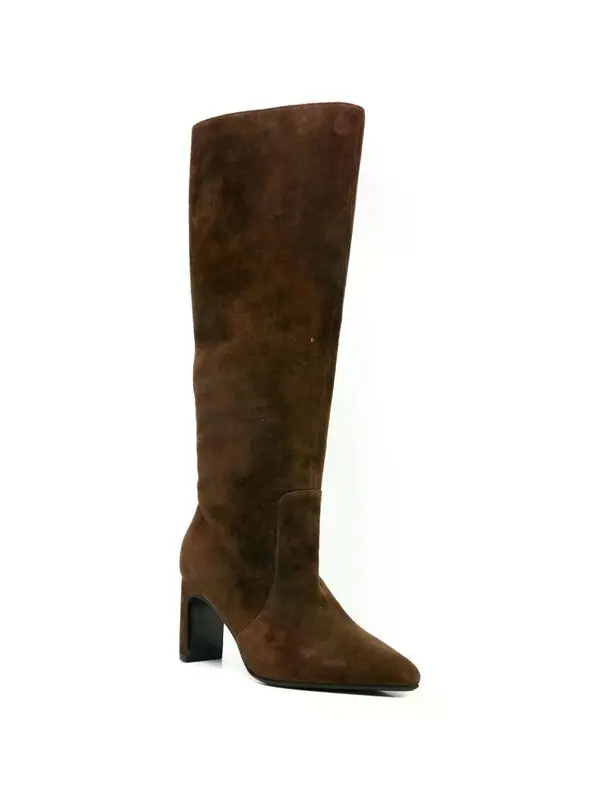 ADRIANNA FERETTI Pointed-toe Suede Knee-high Boots