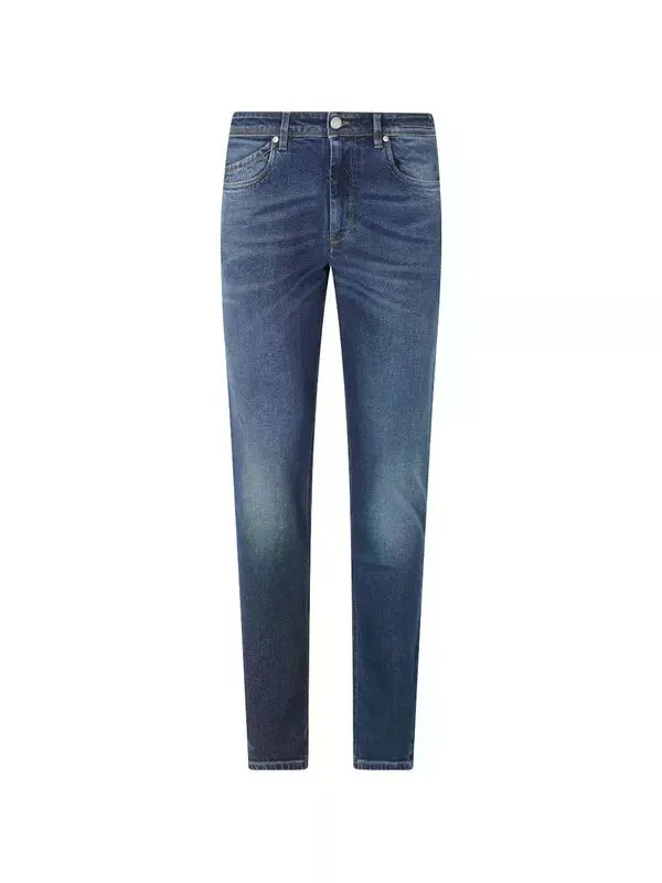 RE-HASH Faded Effect Whiskered Jeans