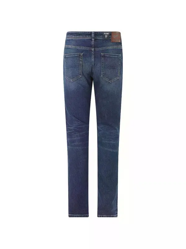 RE-HASH Faded Effect Whiskered Jeans