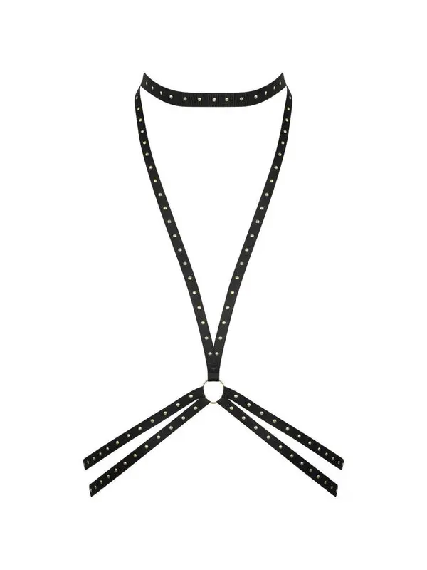 MAISON CLOSE Studded Lingerie Harness - Black