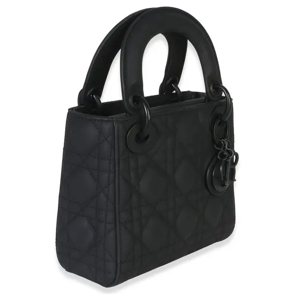Dior Ultra Matte Supple Cannage Calfskin Lady Bag - Black