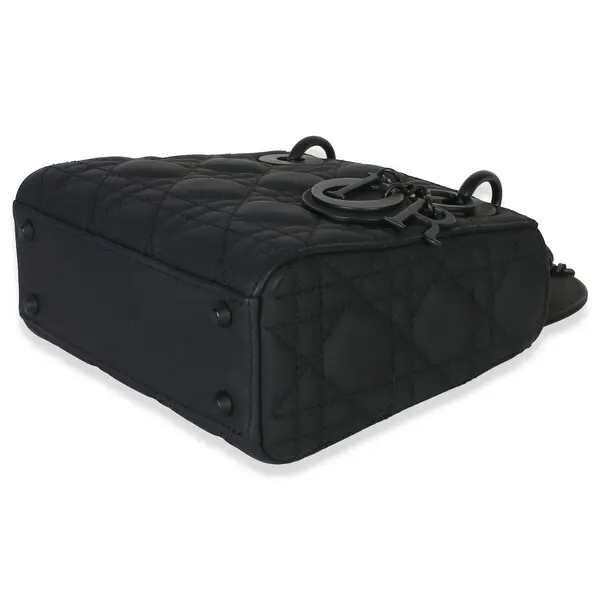 Dior Ultra Matte Supple Cannage Calfskin Lady Bag - Black