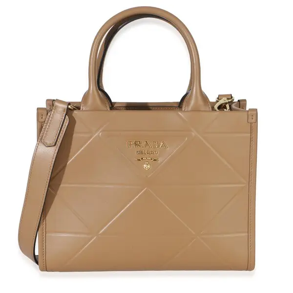 Prada Soft Calfskin Tote - Brown