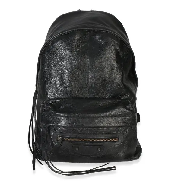 Balenciaga Arena Lambskin Le City Backpack - Black