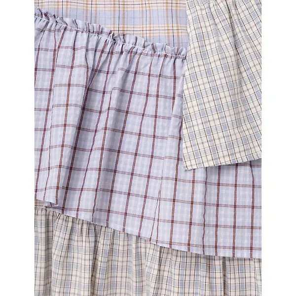 AMY LYNN Thea Tiered Cotton Midi Skirt
