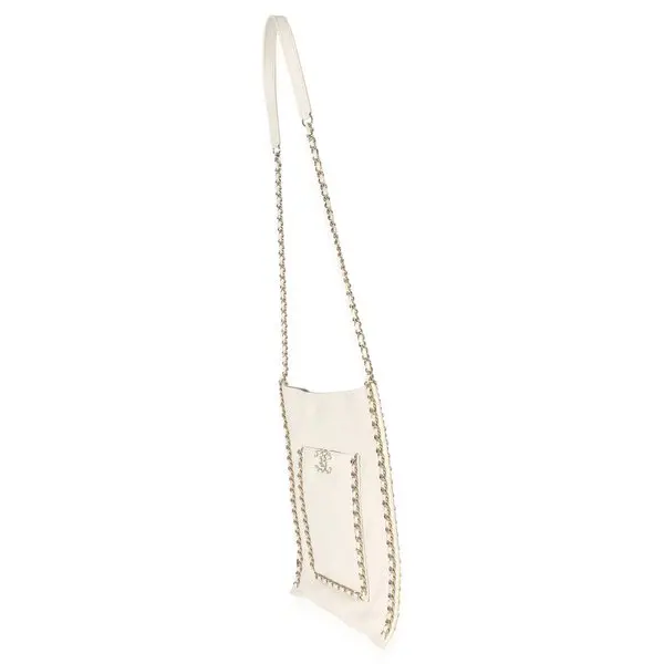 Chanel Quilted Calfskin Flat Tote - Beige