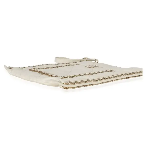 Chanel Quilted Calfskin Flat Tote - Beige