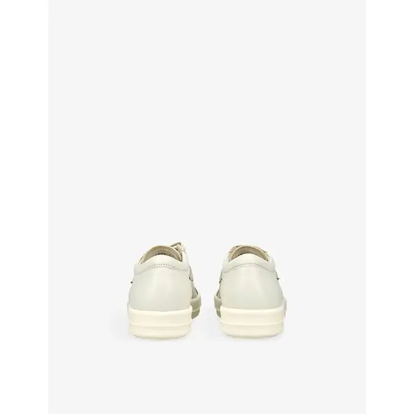 Rick Owens Low Top Leather Trainers - Cream