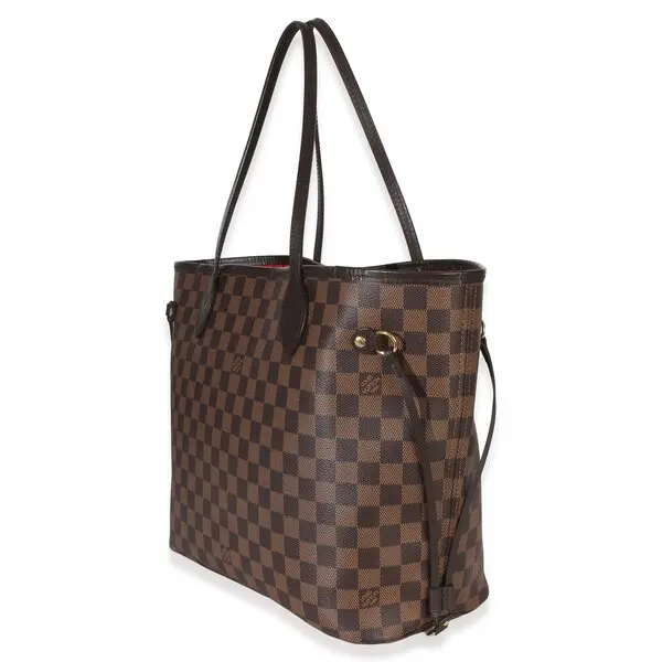 LOUIS VUITTON Damier Ebene Canvas Neverfull Mm Tote - Brown