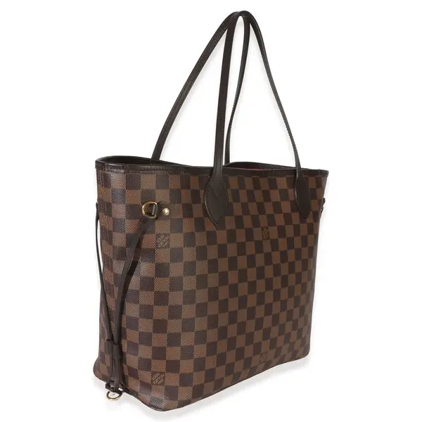 LOUIS VUITTON Damier Ebene Canvas Neverfull Mm Tote - Brown