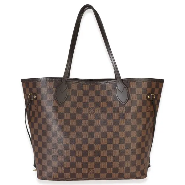 LOUIS VUITTON Damier Ebene Canvas Neverfull Mm Tote - Brown