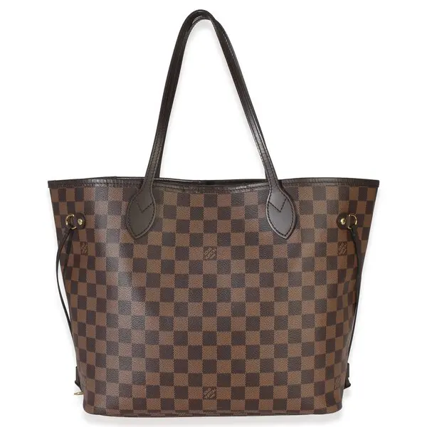 LOUIS VUITTON Damier Ebene Canvas Neverfull Mm Tote - Brown