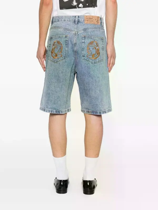 BILLIONAIRE BOYS CLUB Logo Print Denim Shorts