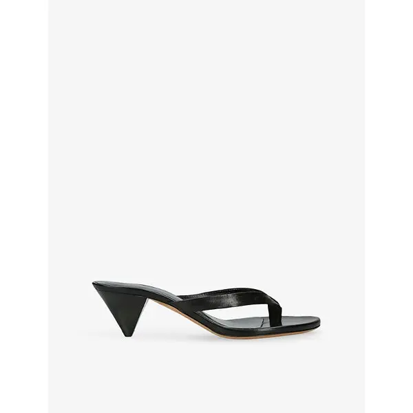 JUDE Rooty Leather Heeled Sandals