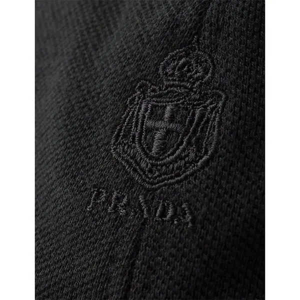 Prada Cotton-piqué Cap - Black