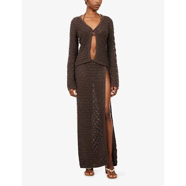 4TH & RECKLESS Dellina V-neck Knitted Top