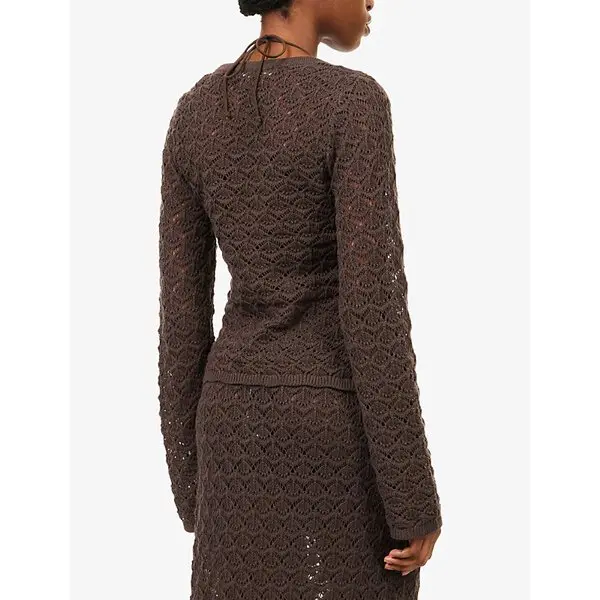 4TH & RECKLESS Dellina V-neck Knitted Top