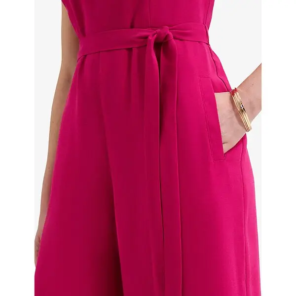 PHASE EIGHT Marta Belted-waist Woven Jumpsuit