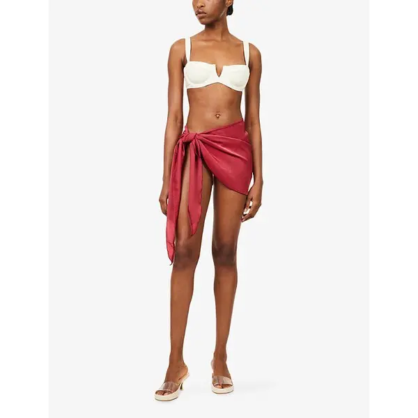 GRACEJACOB Cherry Shimmer Woven Sarong