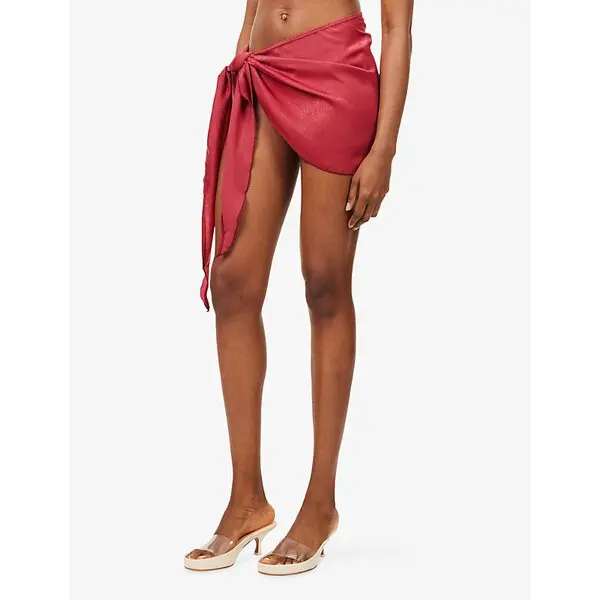 GRACEJACOB Cherry Shimmer Woven Sarong