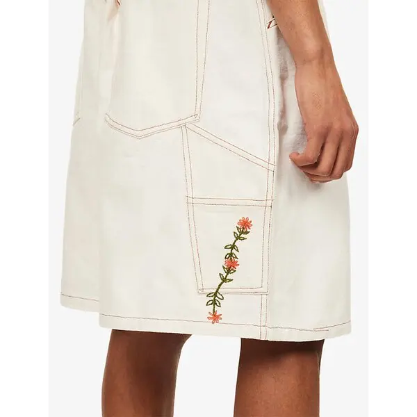 STORY MFG. Lush Carpenter Pleated Cotton Shorts